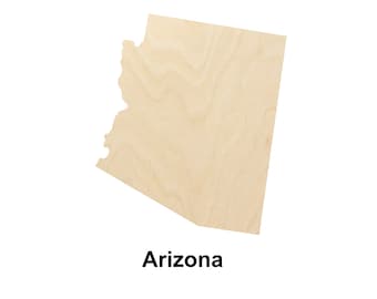Arizona State Wood Cutout - Etsy