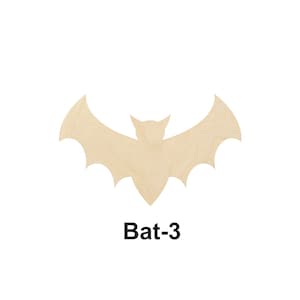 Bat Halloween Multiple Sizes Laser Cut Unfinished Wood | Etsy