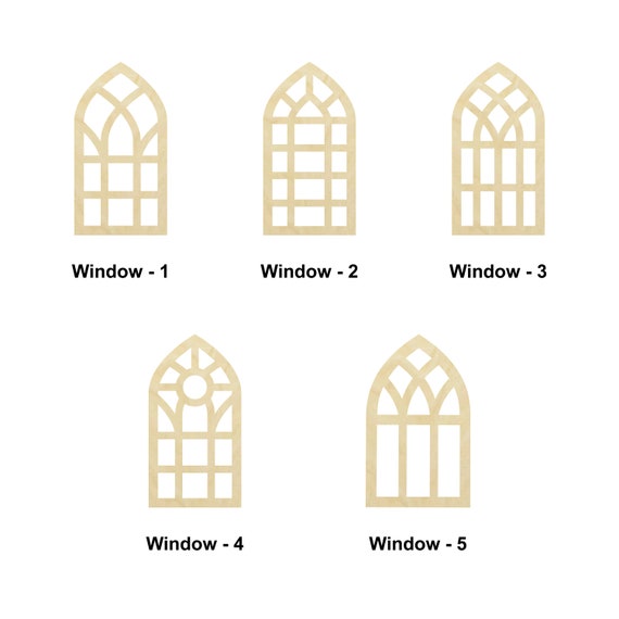 Window Frame Shape-multiple Sizes-laser Cut Unfinished Wood | Etsy