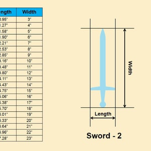 Sword Shape - Multiple Sizes - Laser Cut Unfinished Wood Cutout Shape ...