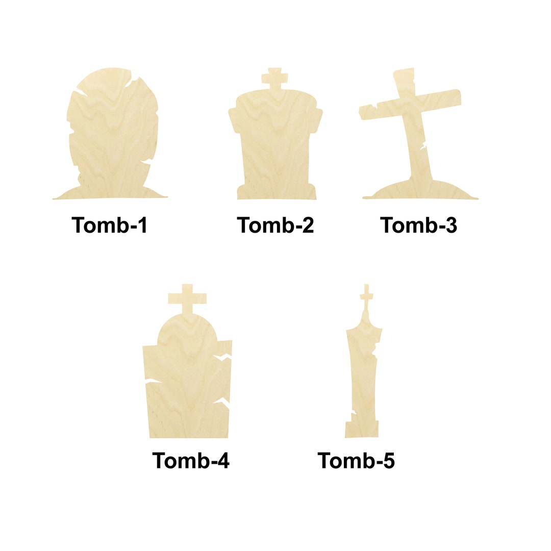 Tomb-grave Halloween - Multiple Sizes - Laser Cut Unfinished Wood ...