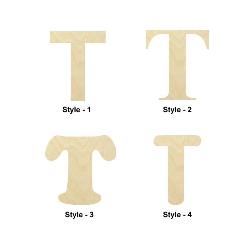 Wooden Letter T - Etsy