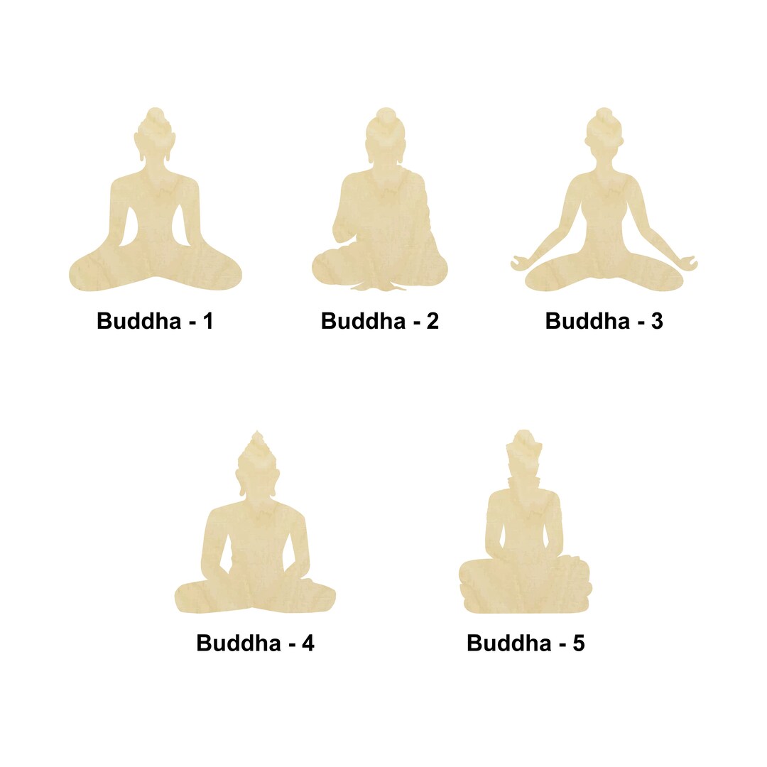 Buddha or Yogi Shape Wooden - Multiple Sizes - Laser Cut Unfinished ...