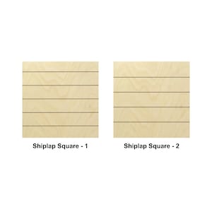 Shiplap Square Shape - Multiple Sizes - Laser Cut Unfinished Wood ...