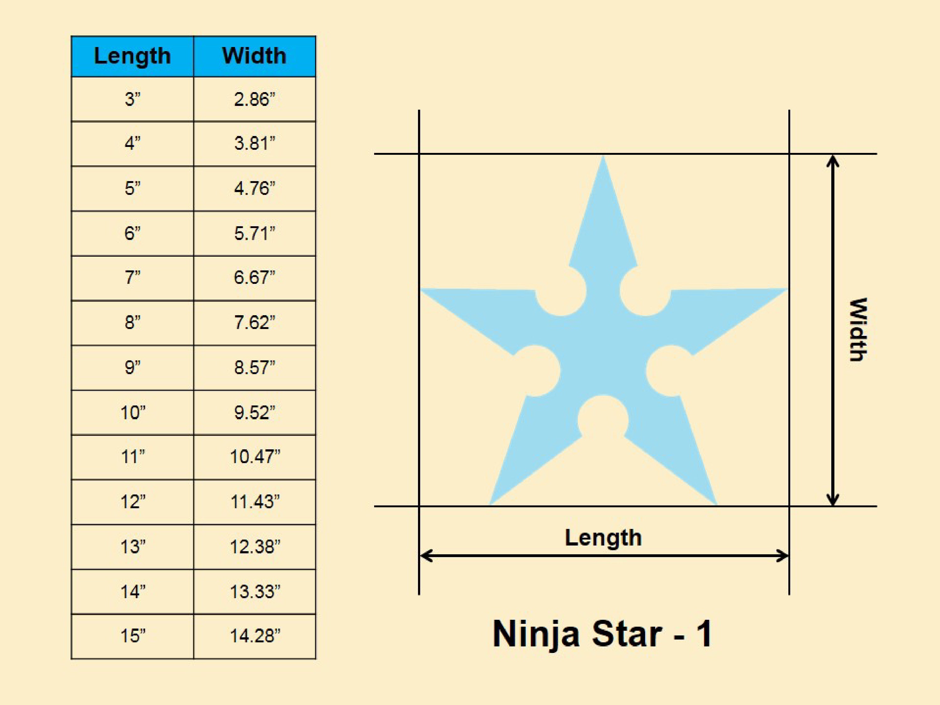 Ninja Star Shape - Multiple Sizes - Laser Cut Unfinished Wood Cutout ...