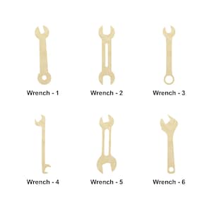 Wrench Tools Shape - Multiple Sizes - Laser Cut Unfinished Wood Cutout ...