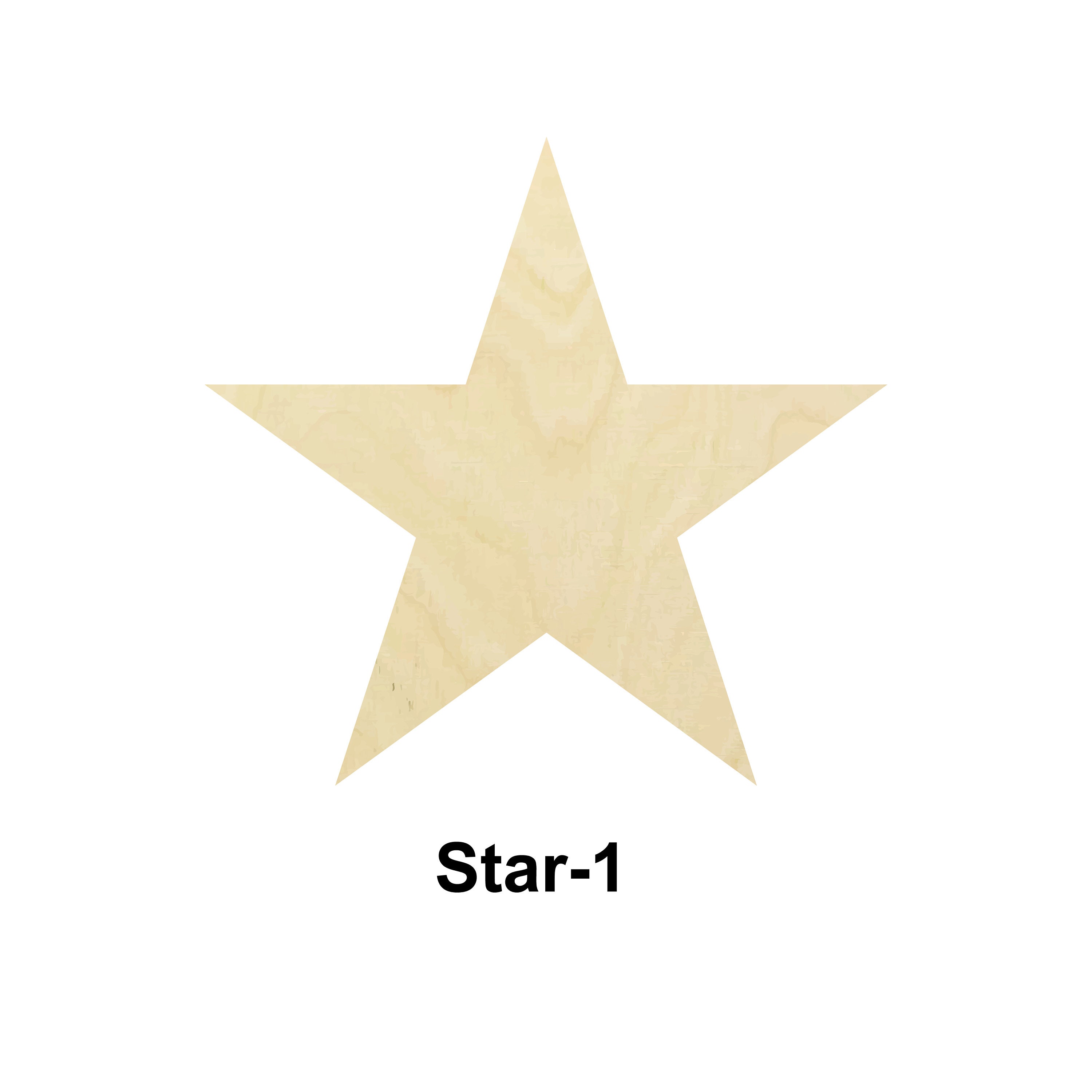 Star Shape Multiple Sizes Laser Cut Unfinished Wood Cutout - Etsy