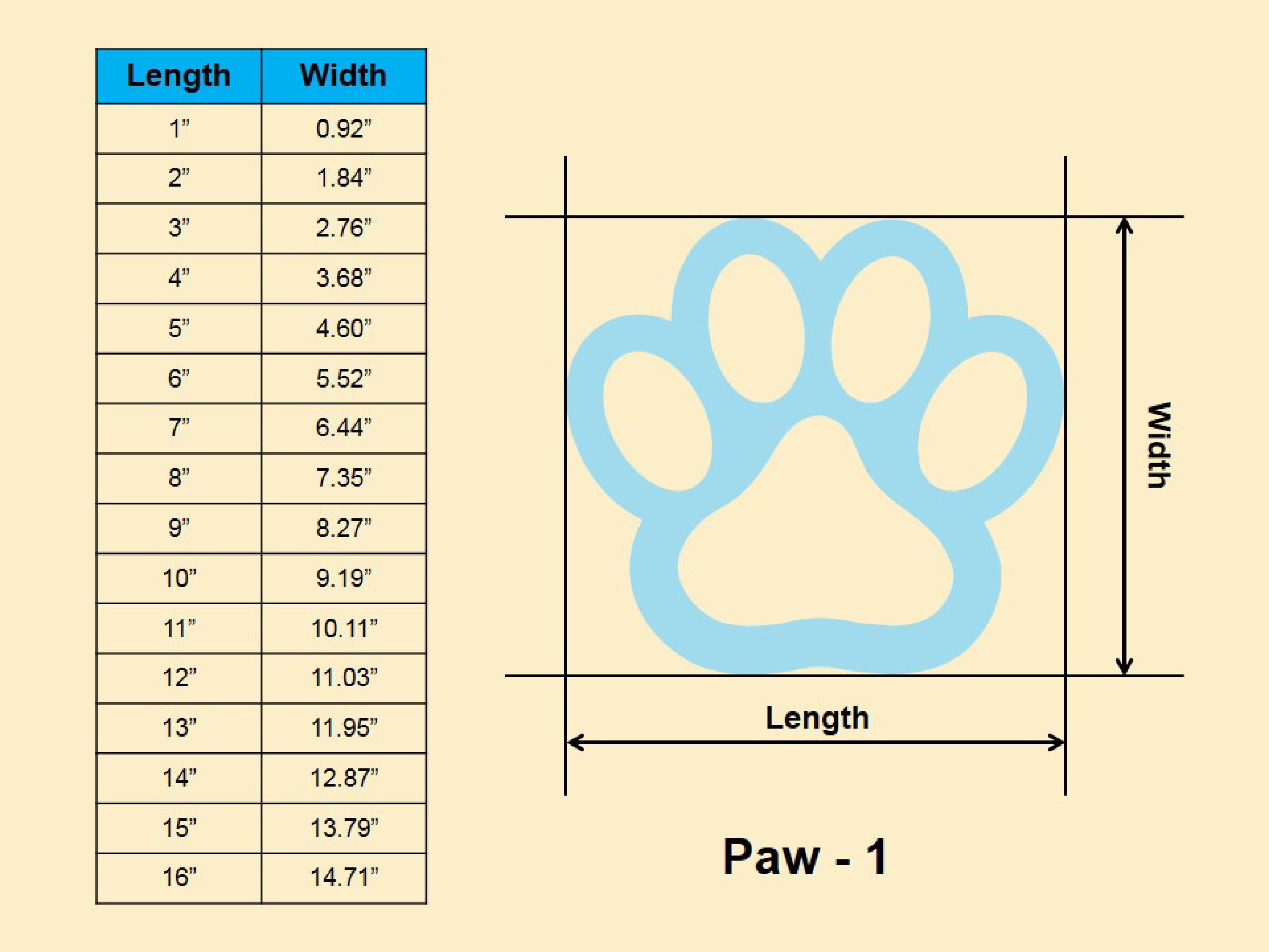 Dog Paw Size Chart Dog Shoes Boots Paw Protection From Rain Kasut