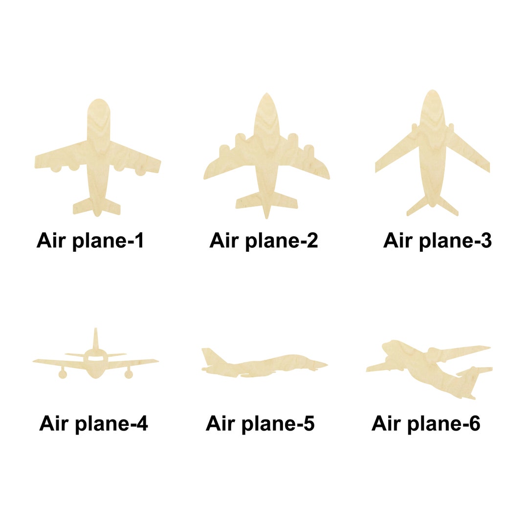 Airplane, Aero Plane - Animal- Multiple Sizes - Laser Cut Unfinished ...