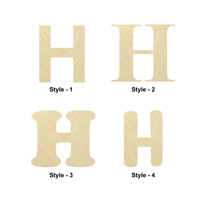 Wood Letter H - Etsy