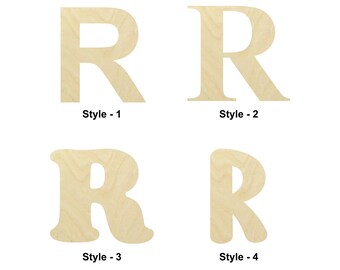 2" - 34" Wooden Letter "r" Kids Room, Nursery, Wedding Decoration, Gift ...