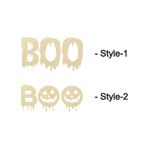 Halloween Scary BOO Word - Multiple Sizes - Laser Cut Unfinished Wood ...