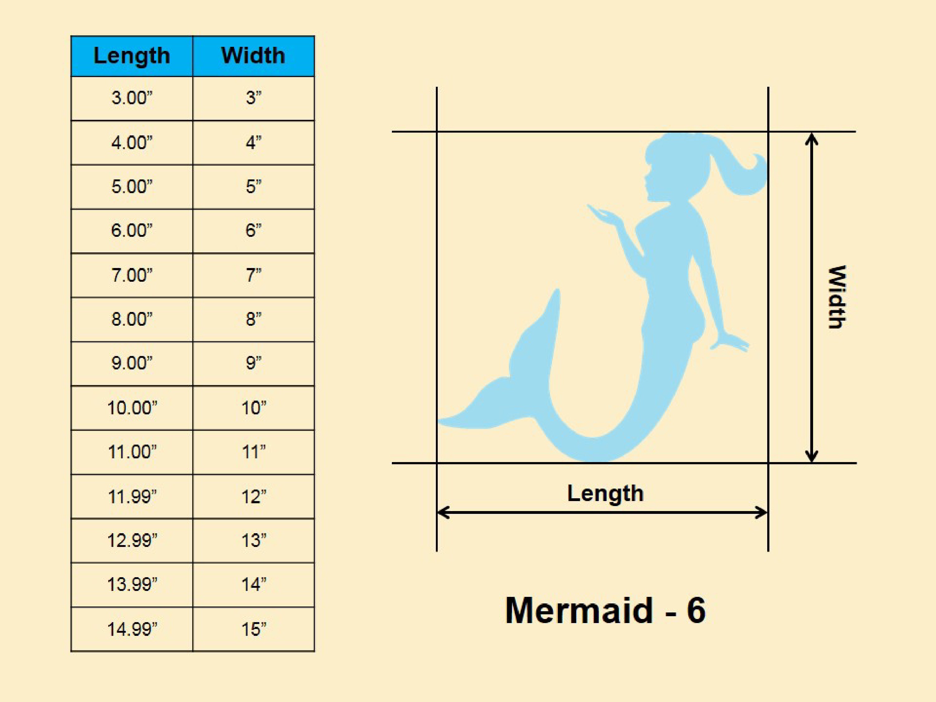 Mermaid Sea Animal-multiple Sizes Laser Cut Unfinished - Etsy