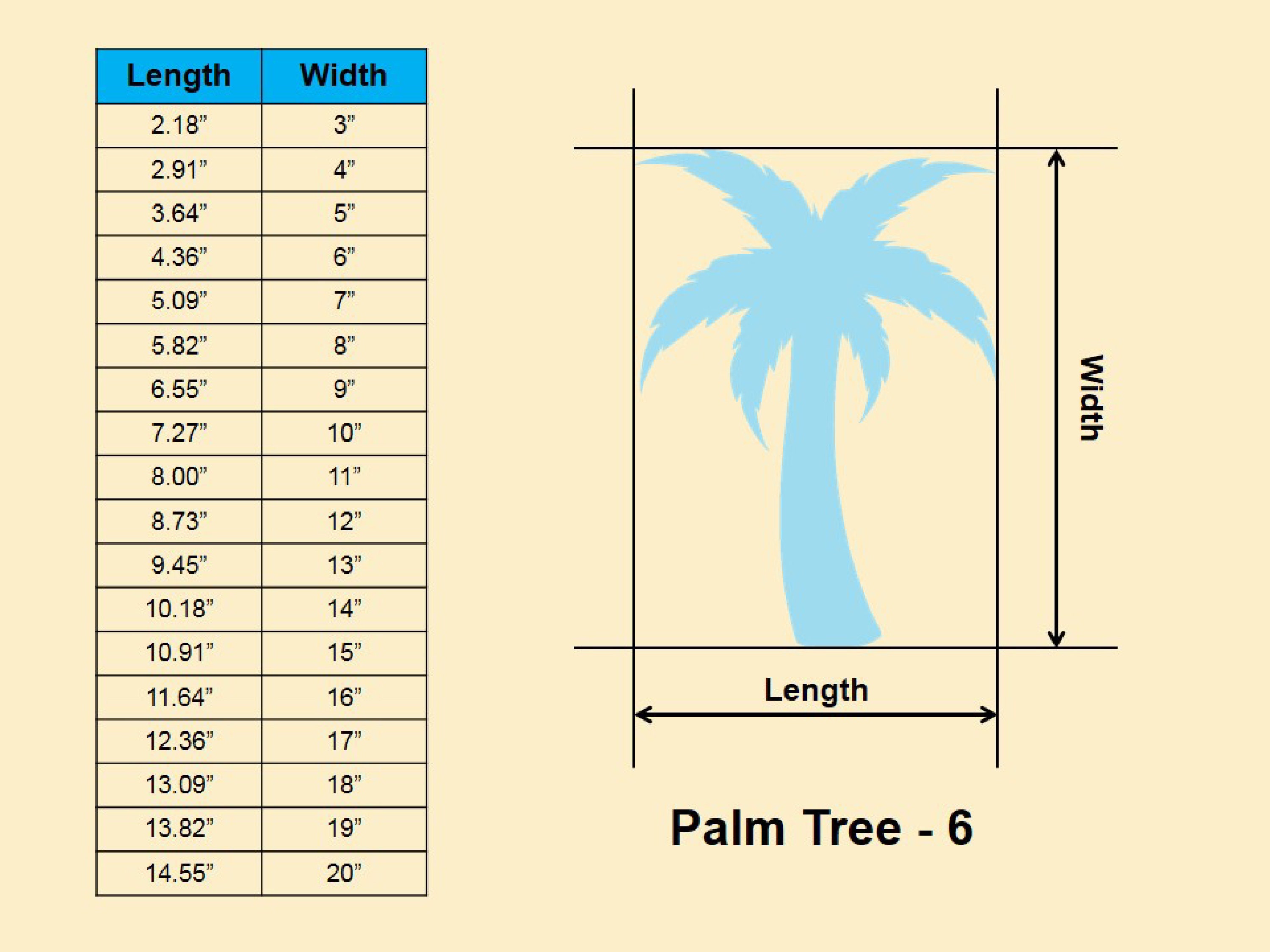 Palm Tree Shape Multiple Sizes Laser Cut Unfinished Wood - Etsy