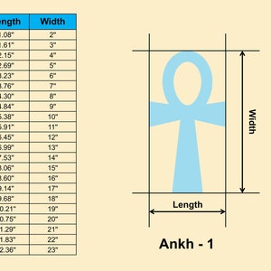 Ankh Egyptian Symbol Shape Wooden - Multiple Sizes - Laser Cut ...