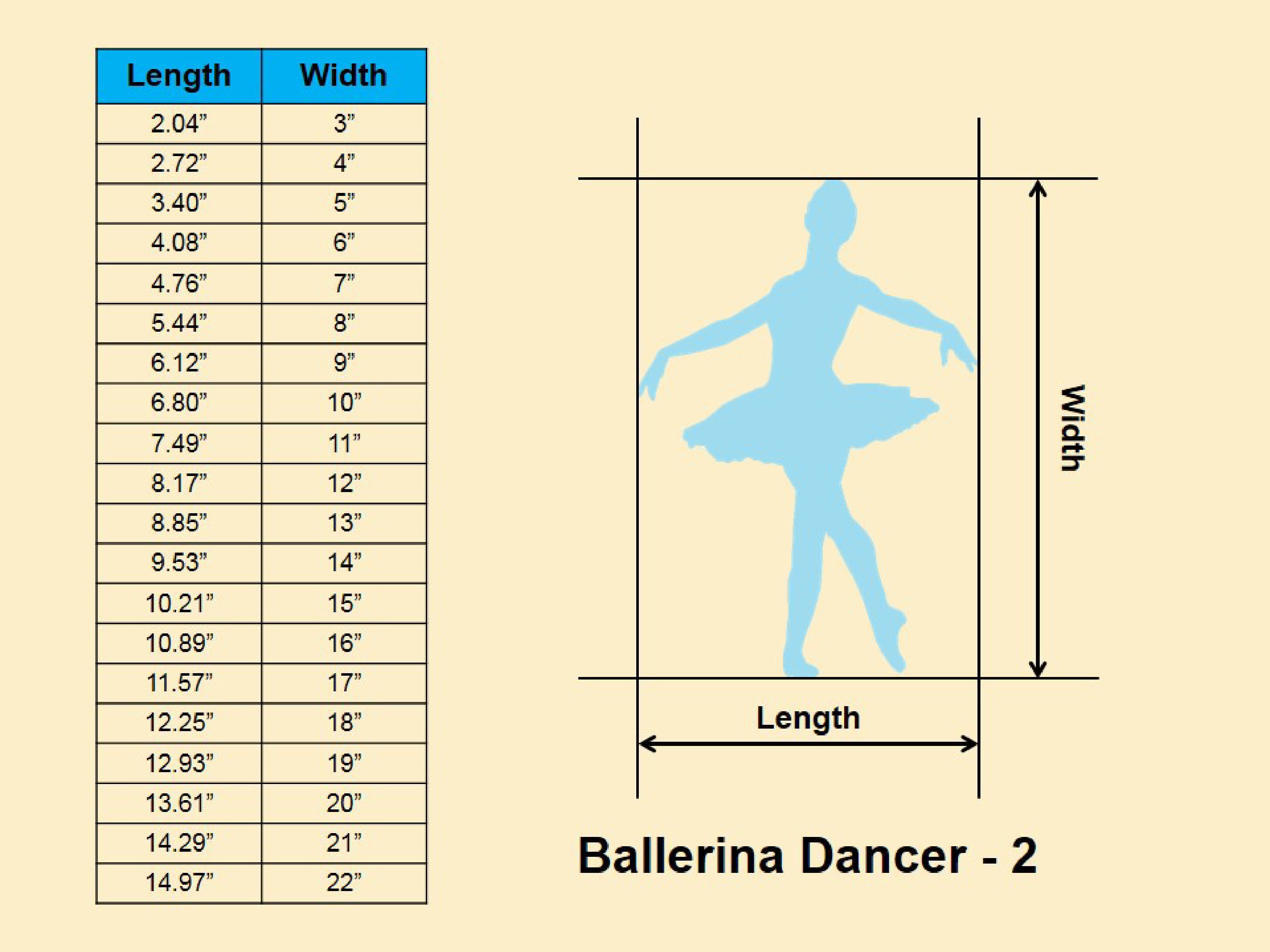 Ballerina Dancer Shape - Multiple Sizes - Laser Cut Unfinished Wood ...