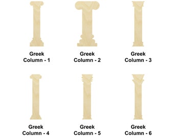 Unfinished Wooden Greek Column Craft Shape - Etsy