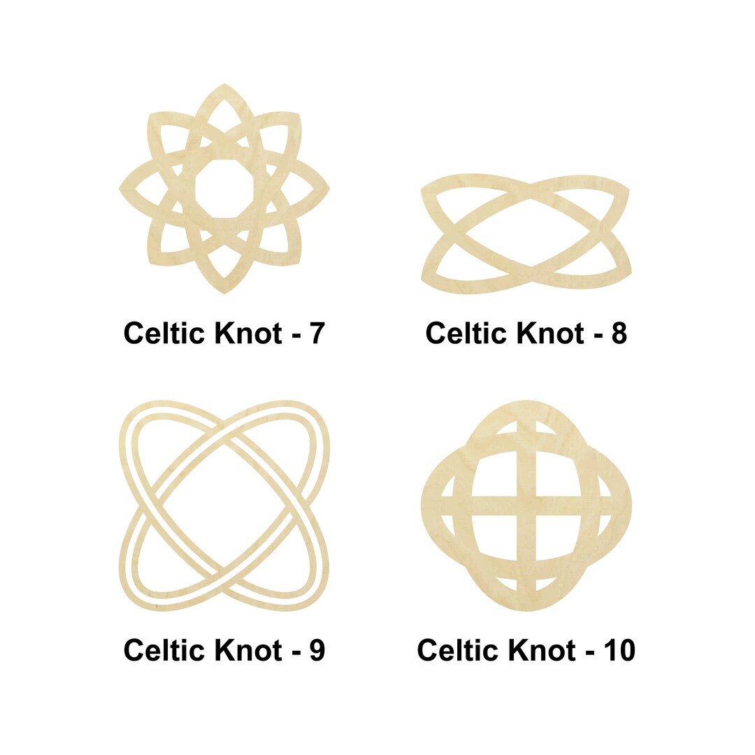 Celtic Knot Shape - Multiple Sizes - Laser Cut Unfinished Wood Cutout ...