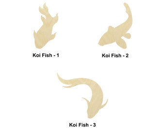 Laser Cut Koi Fish - Etsy