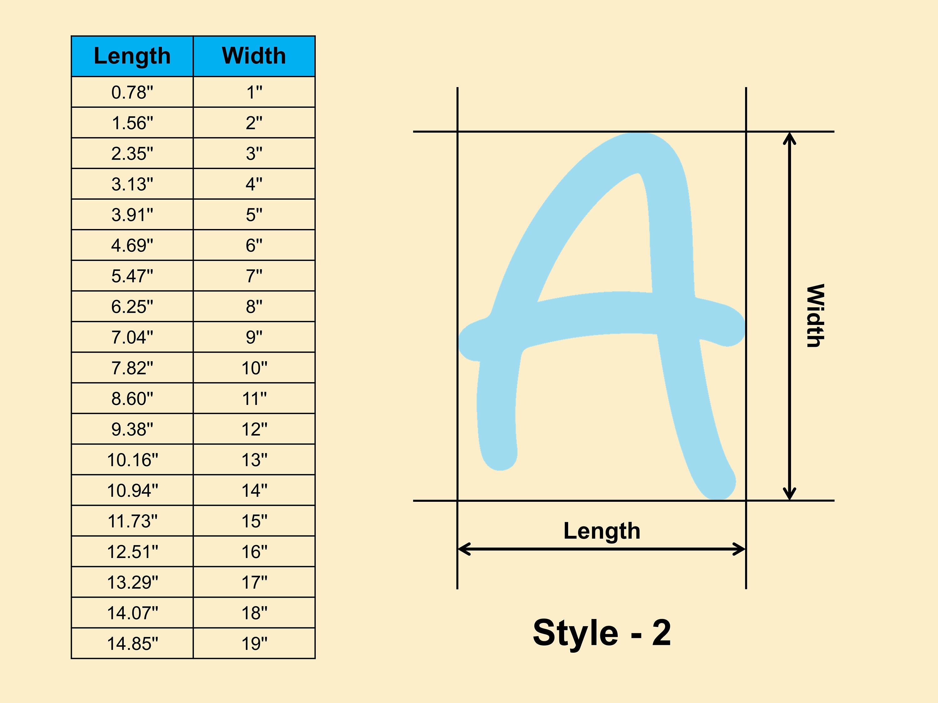 Script Block Letter A Wooden Shape - Multiple Sizes- Laser Cut ...