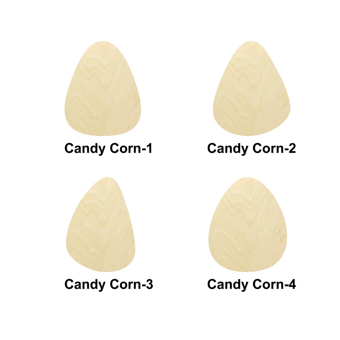 Candy Corn Halloween - Multiple Sizes- Laser Cut Unfinished Wood Cutout ...