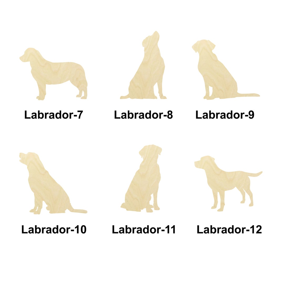 Labrador Retriever Dog - Animal- Multiple Sizes - Laser Cut Unfinished ...