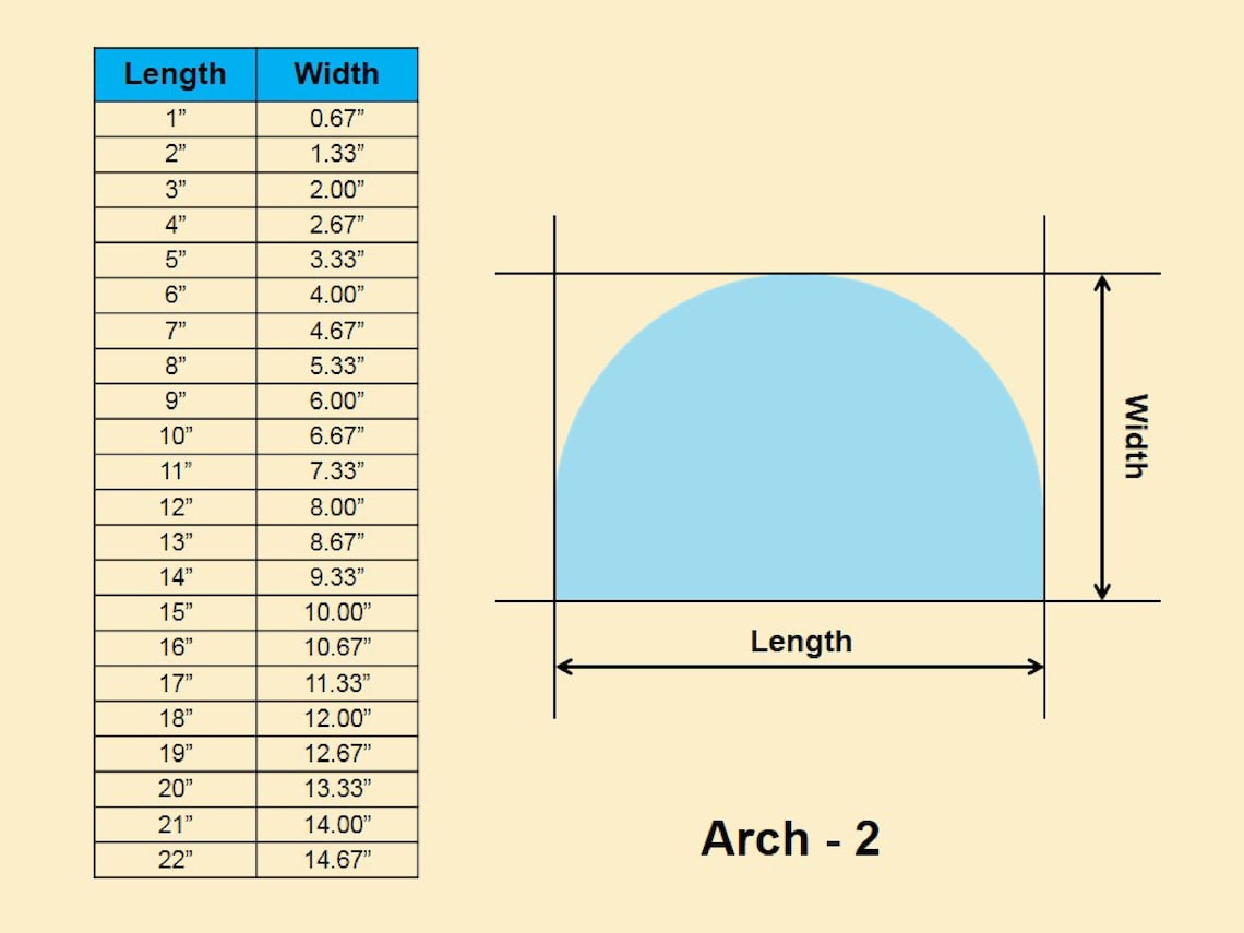 Arch Shape Multiple Sizes Laser Cut Unfinished Wood Cutout - Etsy