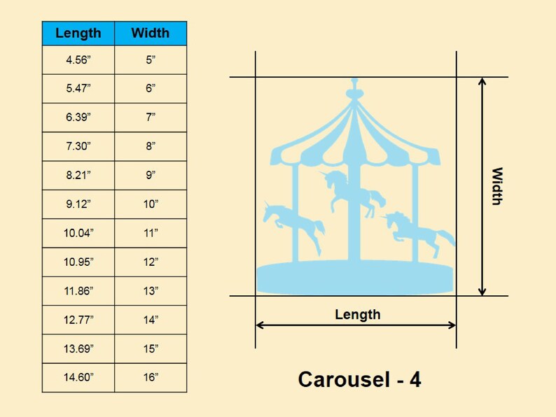 Carousel Horse Animal Multiple Sizes Laser Cut Unfinished - Etsy