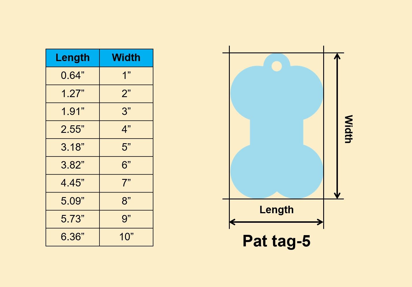 Pat tag-Dog tag-Cat tag-Dog Bone Multiple Sizes Laser Cut | Etsy