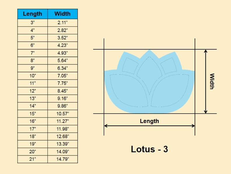 Lotus Flower Shape - Multiple Sizes - Laser Cut Unfinished Wood Cutout ...