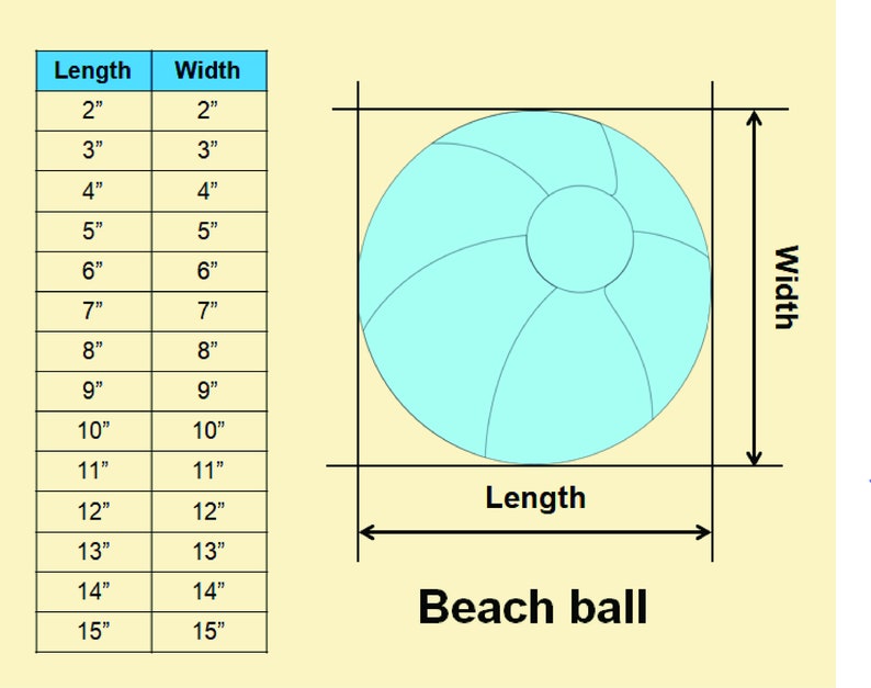 Beach Ball Multiple Sizes Laser Cut Unfinished Wood Cutout - Etsy