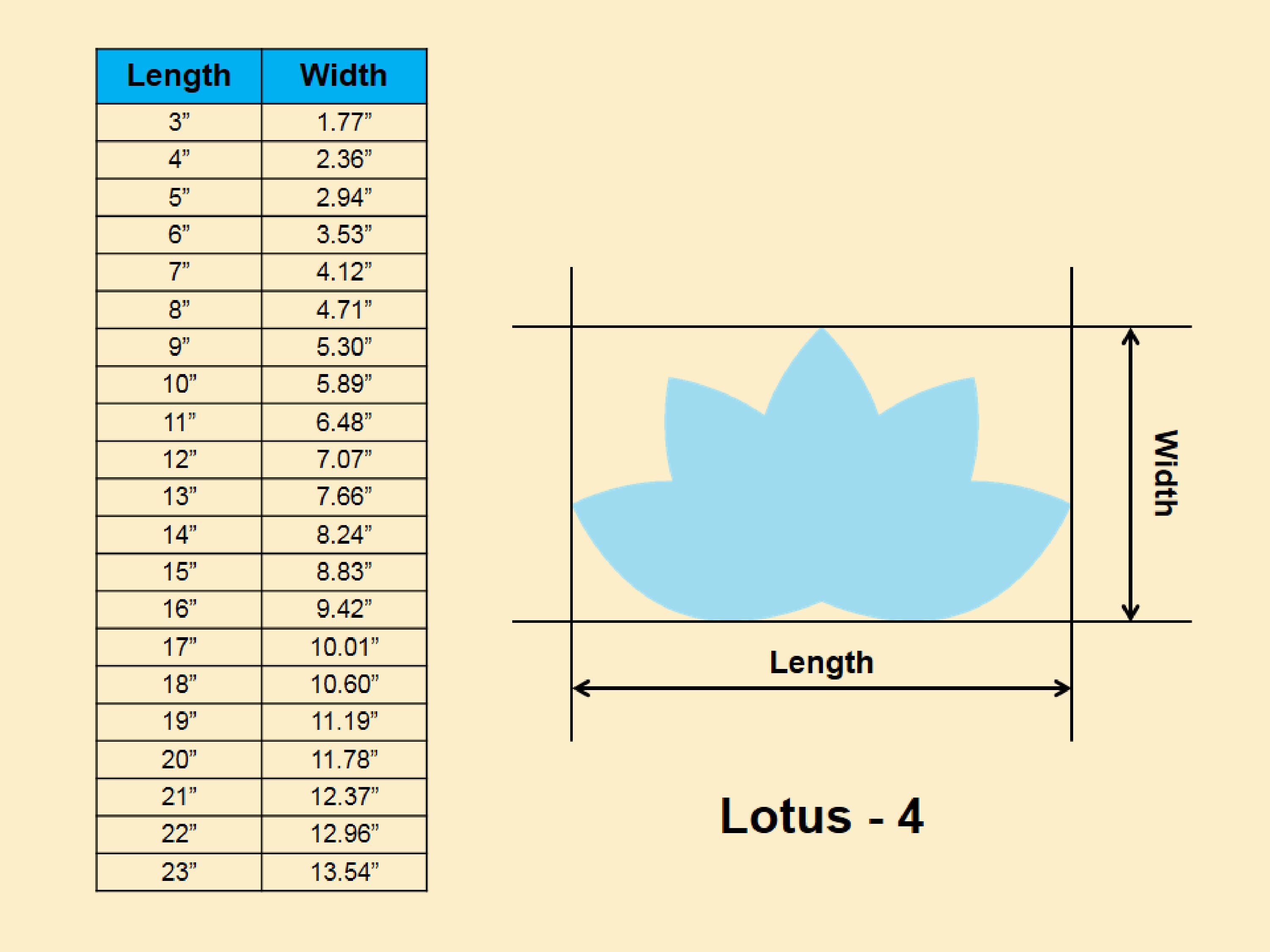 Lotus Flower Shape Multiple Sizes Laser Cut Unfinished - Etsy