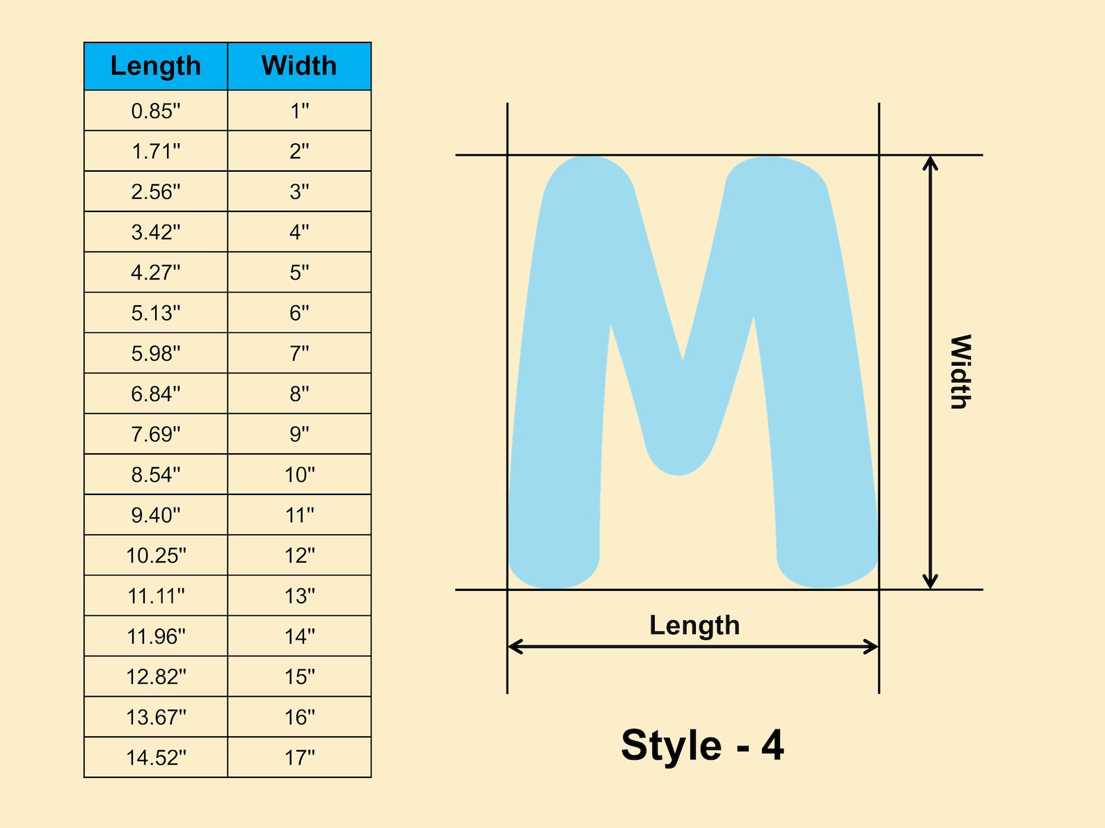 Block Letter M Wooden Shape - Multiple Sizes- Laser Cut Unfinished Wood ...