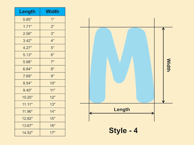 Block Letter M Wooden Shape - Multiple Sizes- Laser Cut Unfinished Wood ...