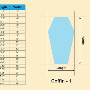 Halloween Coffin Shape - Multiple Sizes-laser Cut Unfinished Wood ...