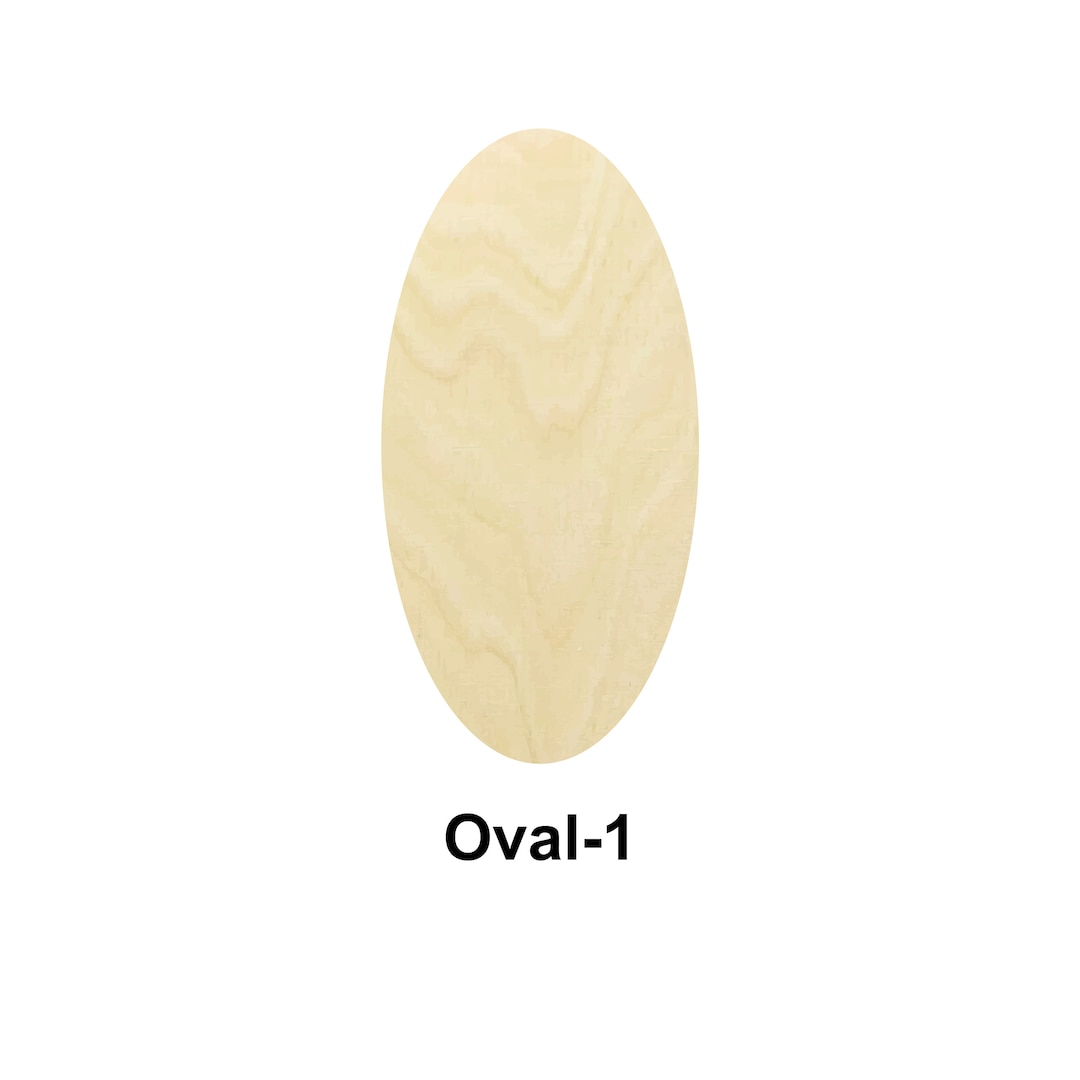 Oval Shape - Multiple Sizes - Laser Cut Unfinished Wood Cutout Shapes ...