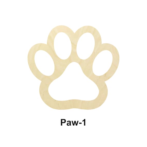 Dog Paw / Cat Paw shape Multiple Sizes Laser Cut | Etsy