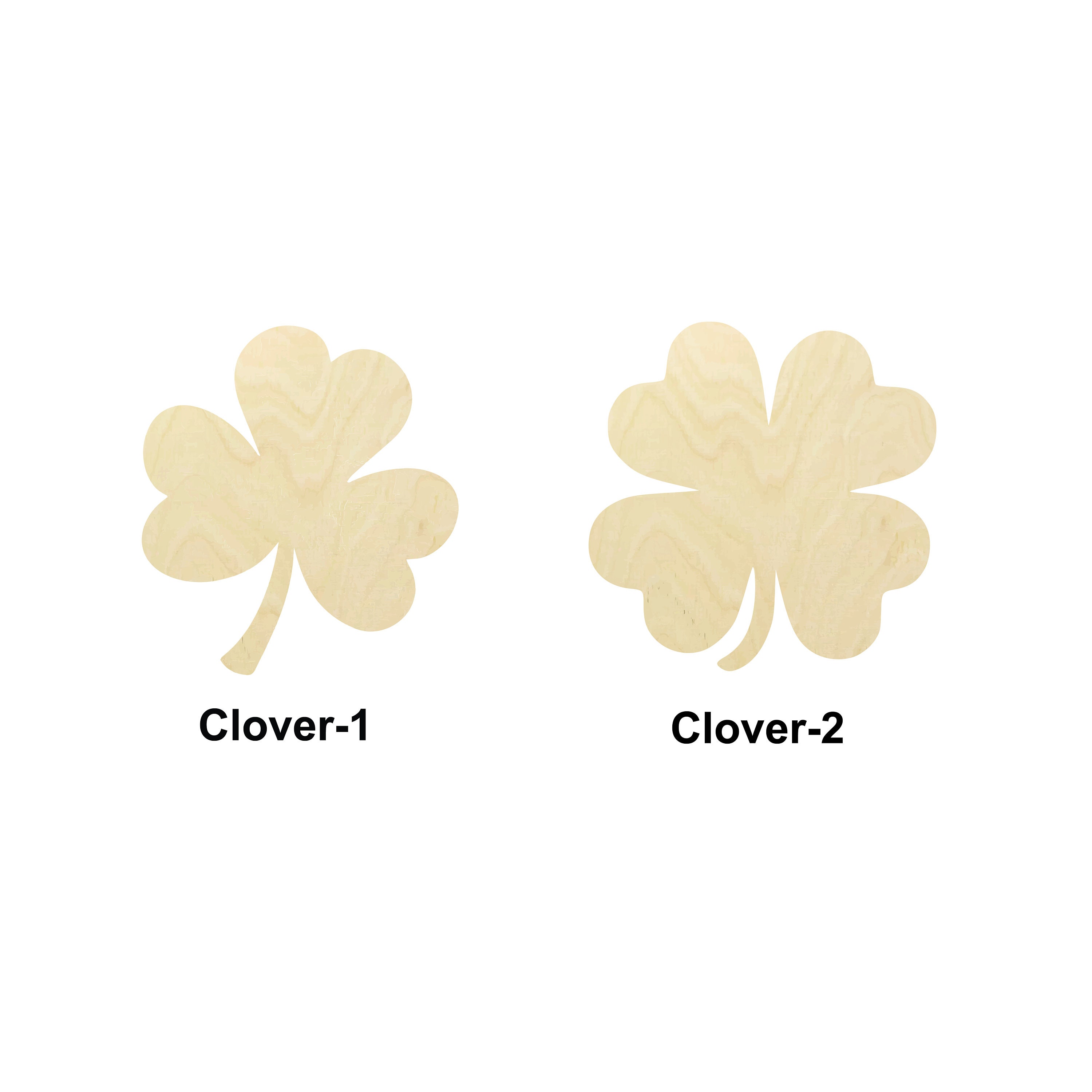 Clover Shape Multiple Sizes Laser Cut Unfinished Wood - Etsy Canada