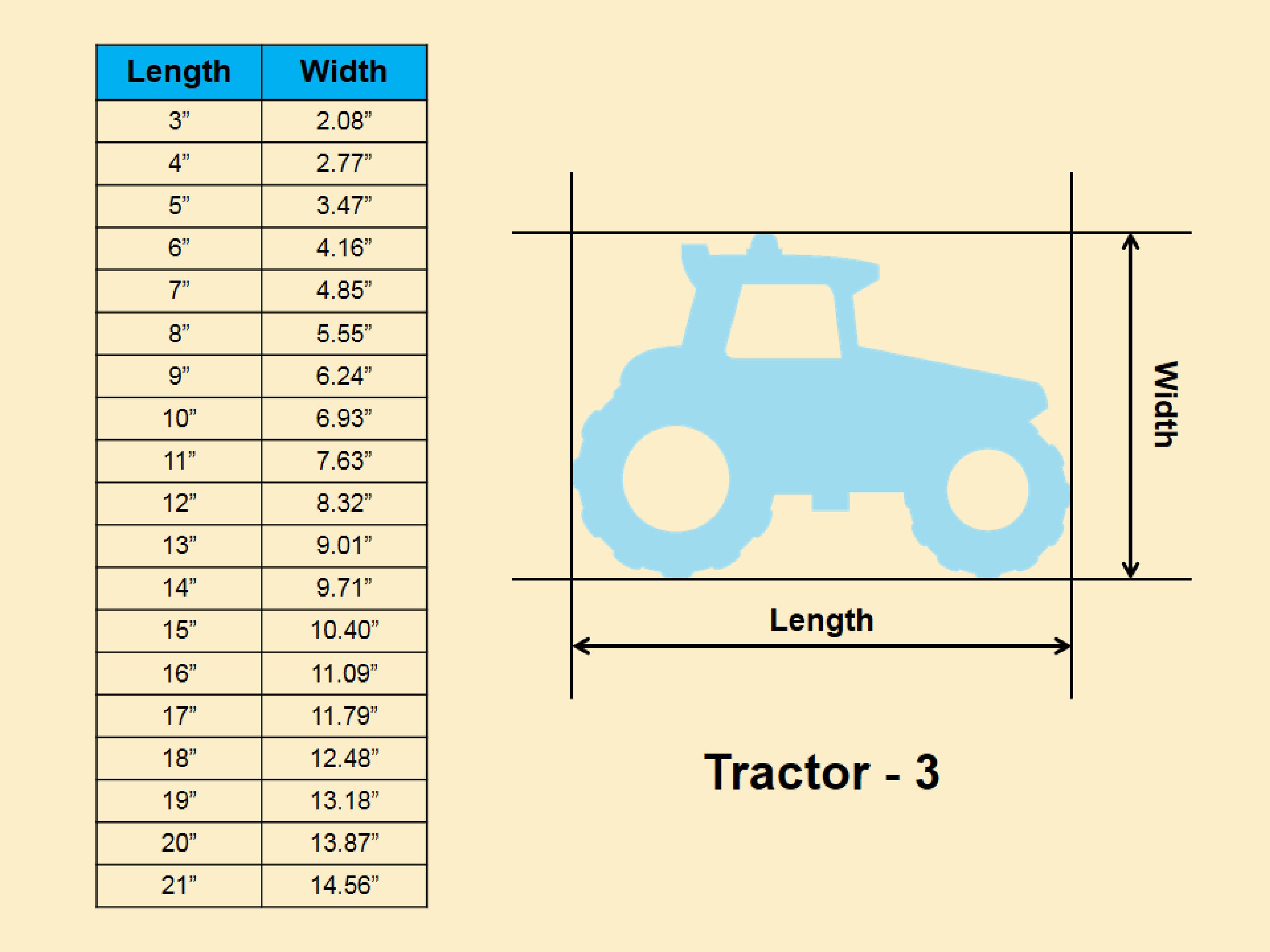 Tractor Vehicle Shape - Multiple Sizes - Laser Cut Unfinished Wood ...