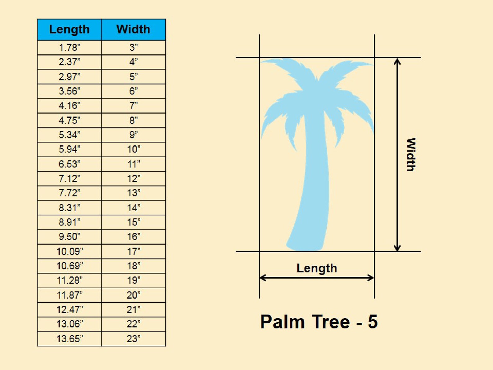 Palm Tree Shape Multiple Sizes Laser Cut Unfinished Wood - Etsy