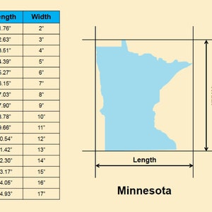 Minnesota State Map Wooden Shape - Multiple Sizes- Laser Cut Unfinished ...