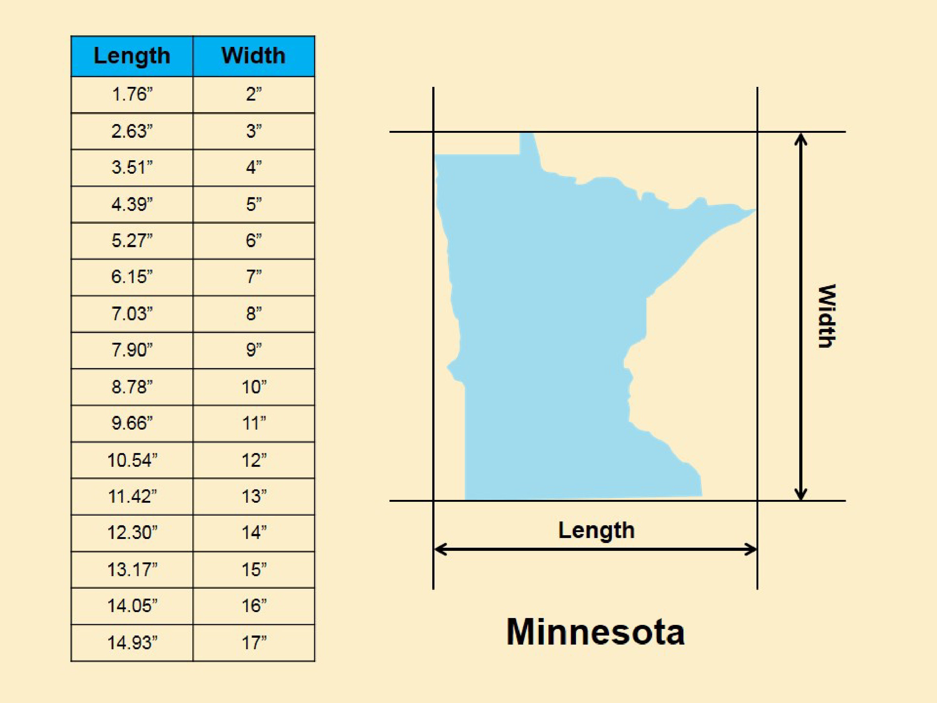 Minnesota State Map Wooden Shape - Multiple Sizes- Laser Cut Unfinished ...