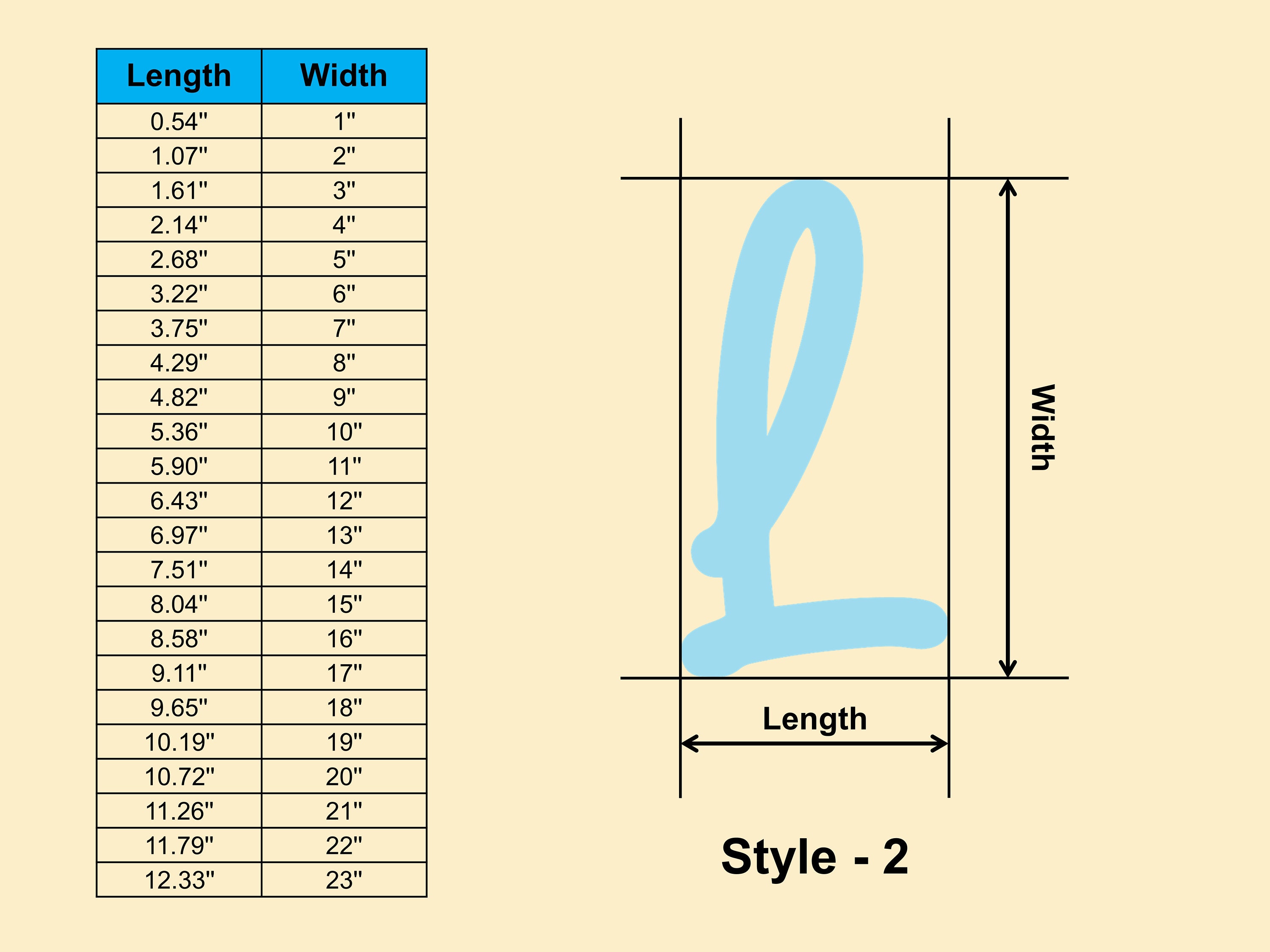 Script Block Letter L Wooden Shape Multiple Sizes Laser Cut - Etsy