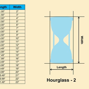 Hourglass Wooden Shape - Multiple Sizes- Laser Cut Unfinished Wood ...