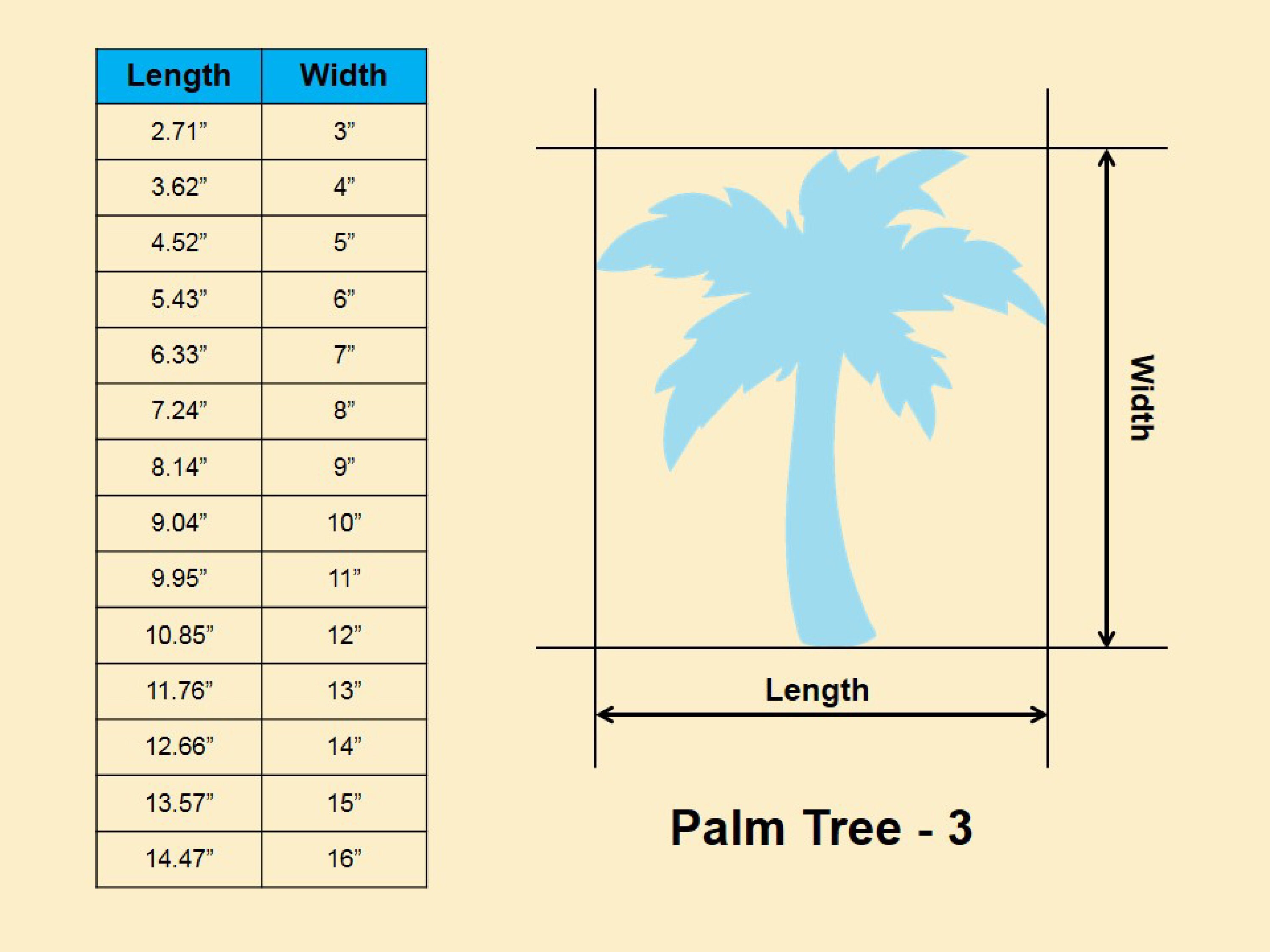Palm Tree Shape Multiple Sizes Laser Cut Unfinished Wood - Etsy