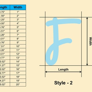 Script Block Letter F Wooden Shape - Multiple Sizes- Laser Cut ...
