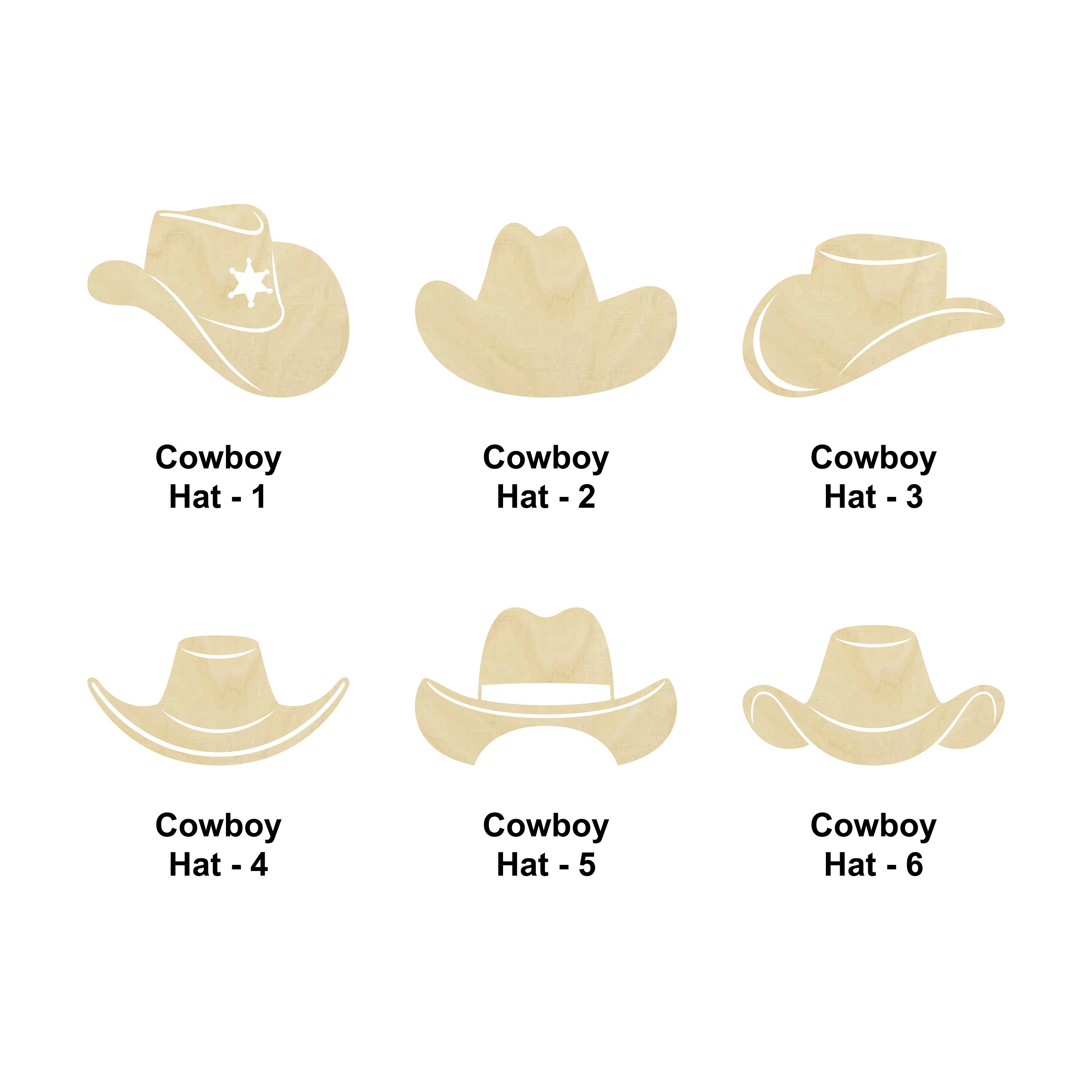 Tipos De Formas De Sombreros De Vaquero