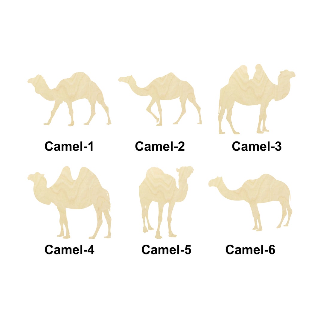 Camel-desert Animal- Multiple Sizes - Laser Cut Unfinished Wood Cutout ...