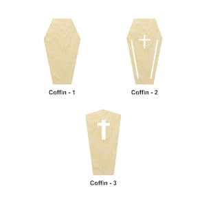 Halloween Coffin Shape - Multiple Sizes-laser Cut Unfinished Wood ...