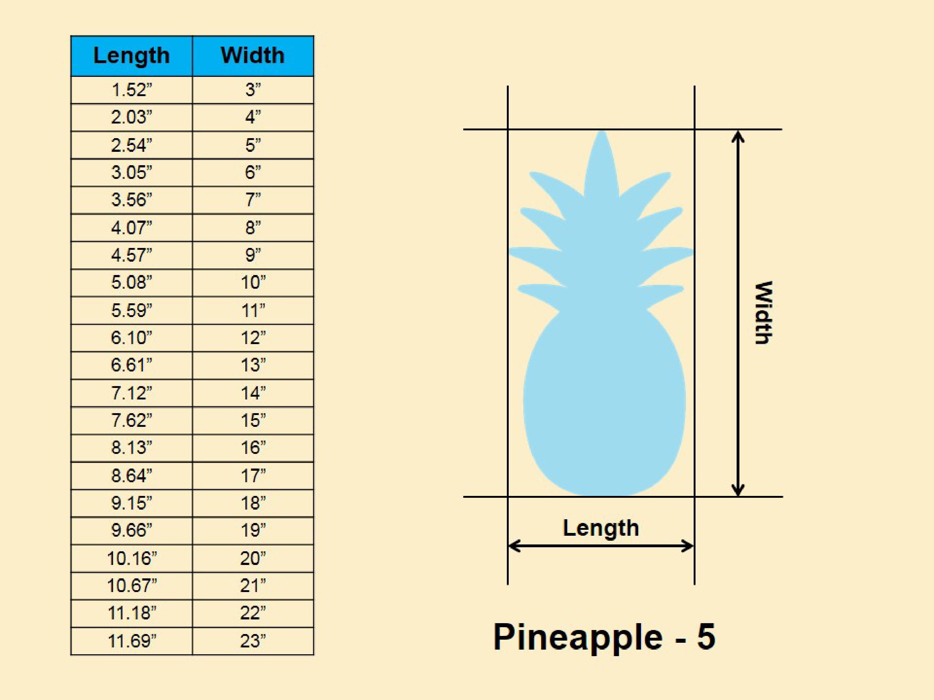Pineapple fruit Shape Multiple Sizes Laser Cut Unfinished - Etsy